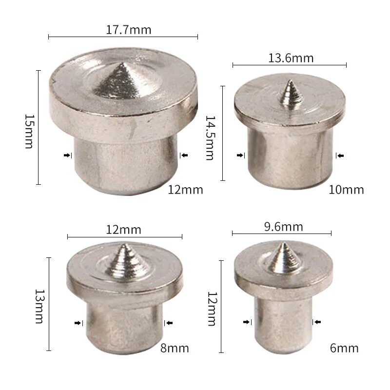 Деревянные булавки для мебели TQSDYY 6 мм, 8 мм, 10 мм, 12 мм Solid, 4pcs