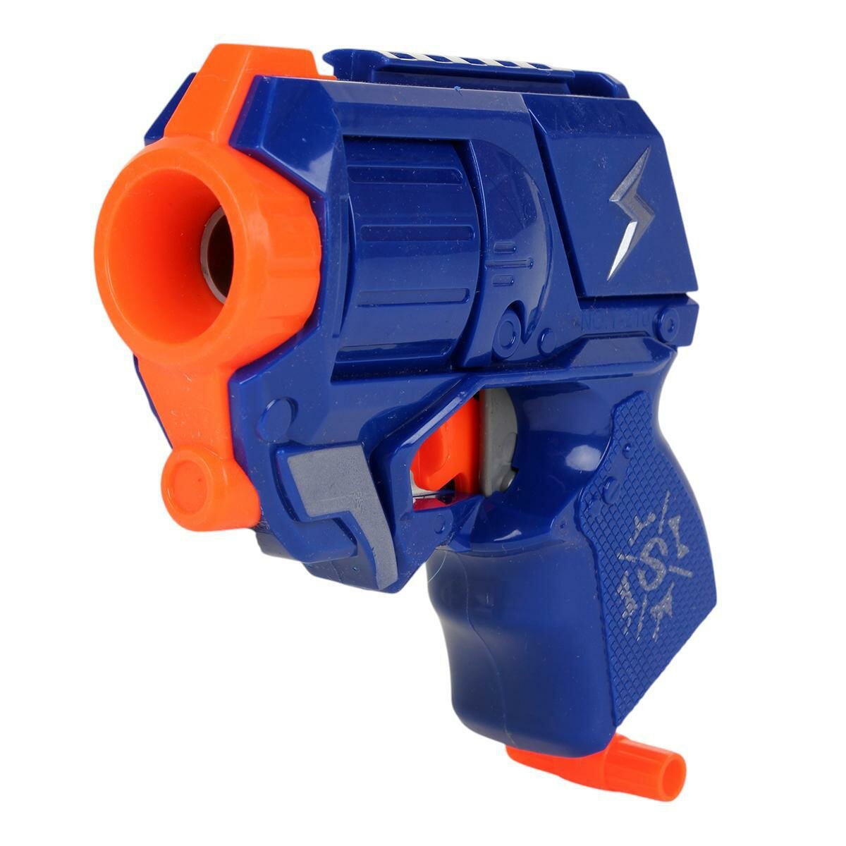 Игрушечный пистолет с мягкими пулями, синий/оранжевый, безопасный для детей 5+