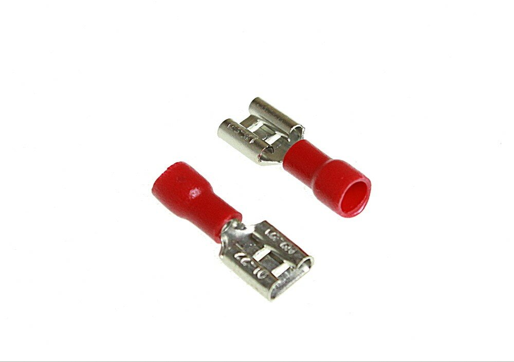 Клемма "мама" изолированная - 6.3мм 0.5-1.5кв. мм (красная) (РПи-м 1.5-(6.3) TM Nord YADA