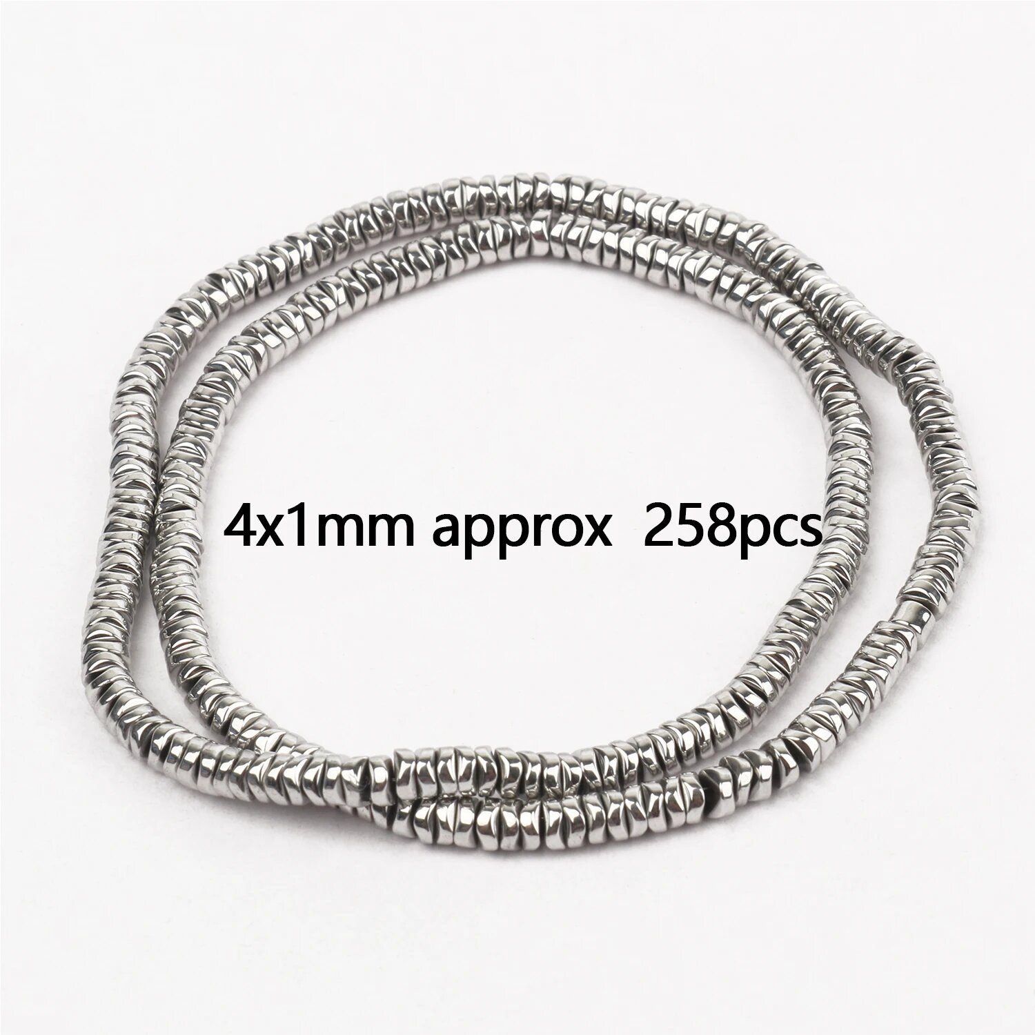 Гематитовые бусины TANANTA белые для ювелирных изделий type34-4x1mm