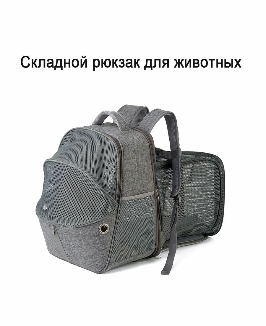 Переноска рюкзак для собак и кошек, дорожная сумка для домашних животных, размер