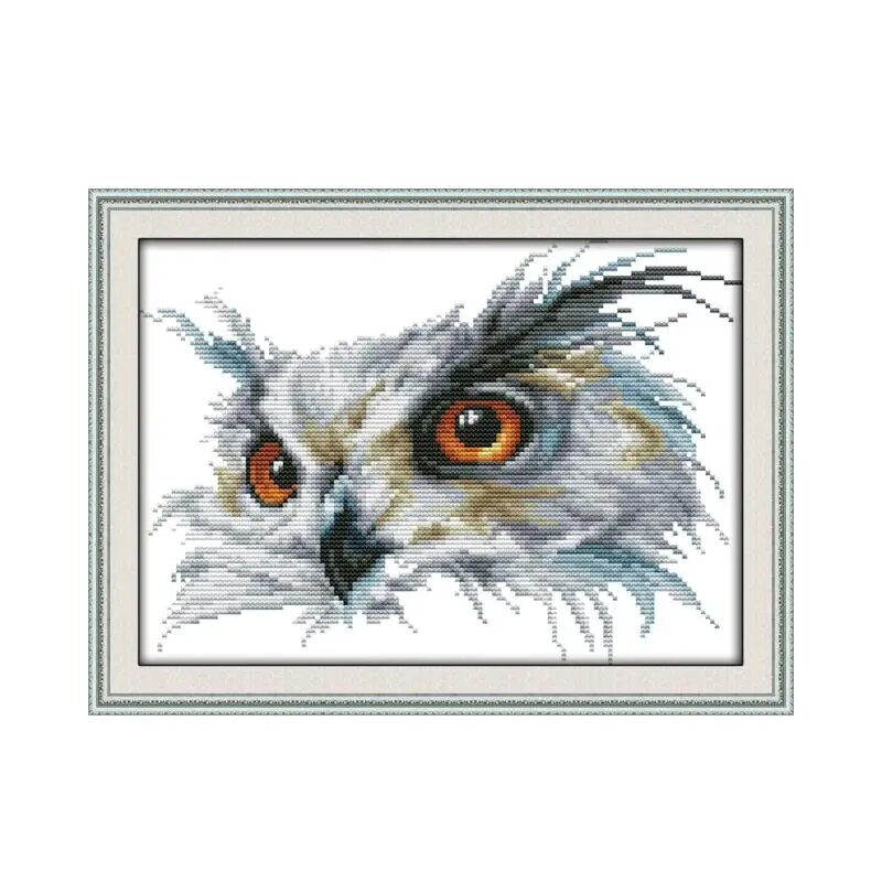 Набор для вышивки крестом "Сова" Dreampattern, канва 11ct print canvas