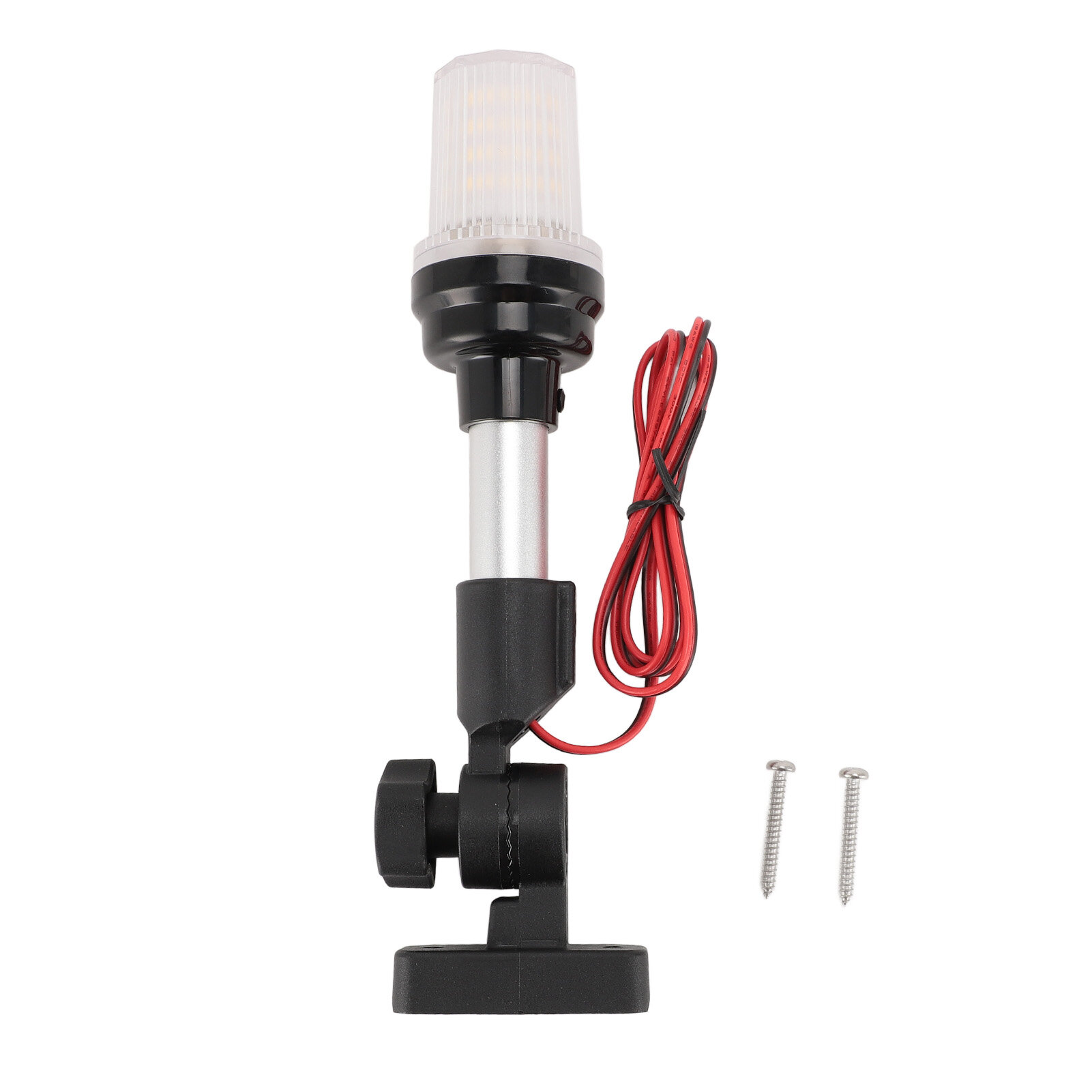 Anchor Light Omnidirectional IP67 Waterproof Boat Stern LED Fold Down Marine Navigation for Pontoons Flats and Bass Boats 12‑24V 9 Inch