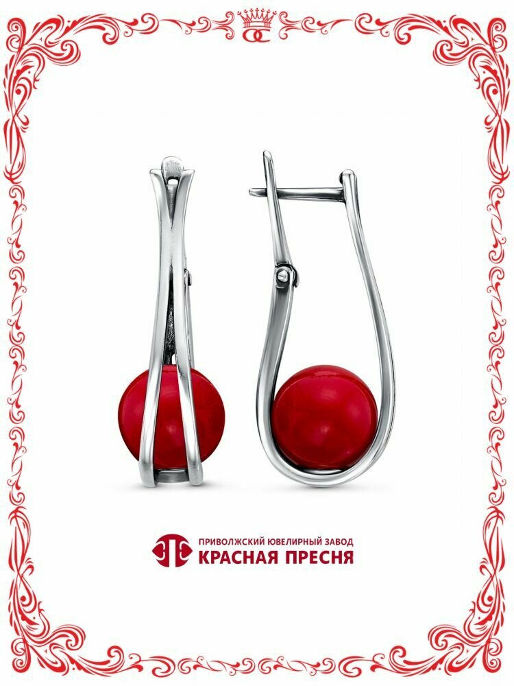 Серьги, жемчуг имитация