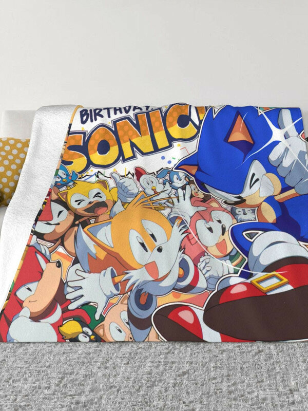 Плед Соник Пледы Соник Tails Knuckles от Sonic the Hedgehog