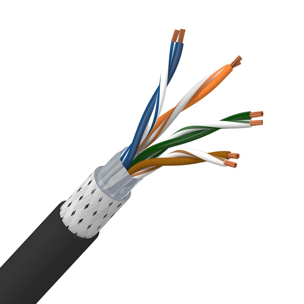 Кабель витая пара в нарезку BELDEN 74002PU.01500 Black, 1 м