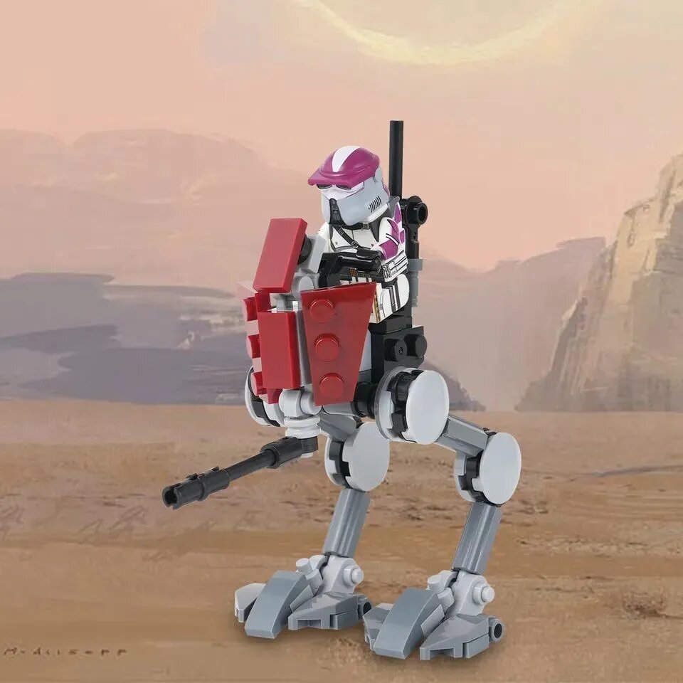 Конструктор Звездные Войны Шагоход АТ-РТ 108 деталей 1 минифигурка / Клон 21 Новый Корпус / Совместим с конструктором