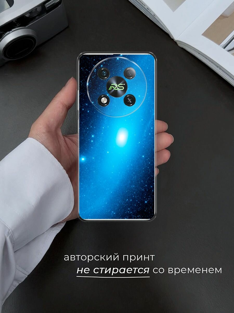 Силиконовый чехол на Itel RS4 / Ител РС4 с принтом "Космос 1" — фото 1
