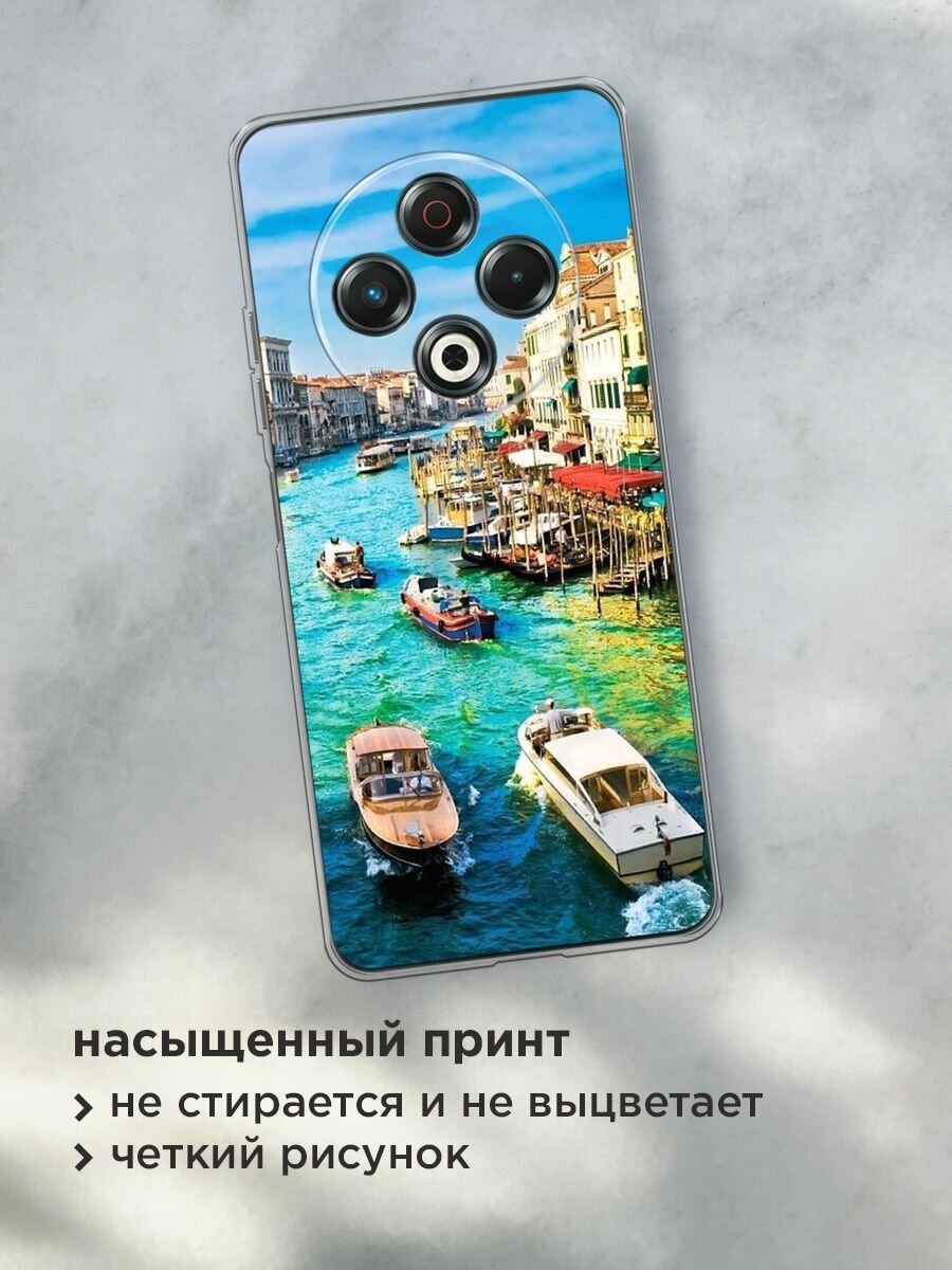 Чехол на Tecno Spark 30 / Текно Спарк 30 с принтом "Каналы Венеции" — фото 1