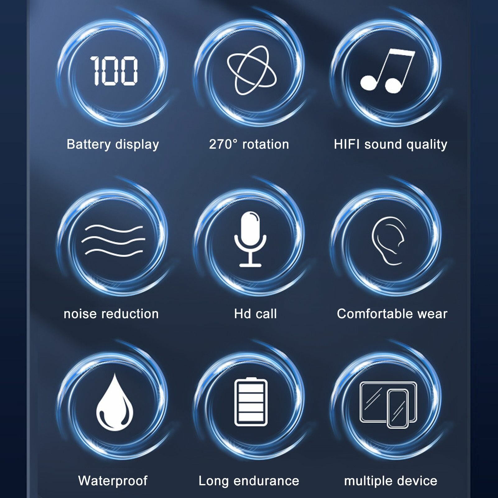 Беспроводные Bluetooth-наушники с одним наушником Hi-Fi, качество звука, стабильное соединение, одиночные наушники с открытым ухом для тренировок на открытом воздухе