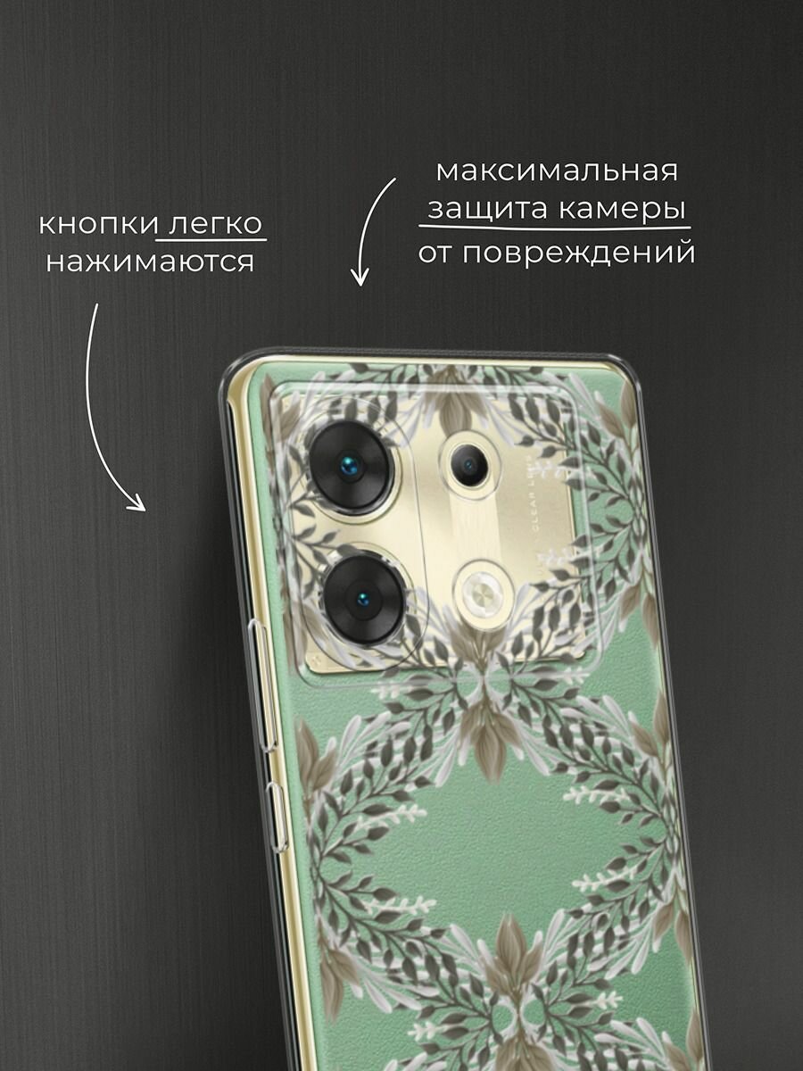 Чехол на Infinix Zero 30 5G / Инфиникс Зеро 30 5G с принтом "Калейдоскоп цветов" — фото 1
