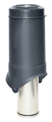 Выход вентиляции Pipe-VT 125is серый