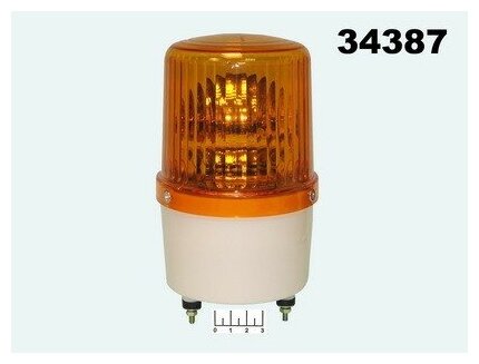 Маяк 12V желтый механическое крепление LTE-1103