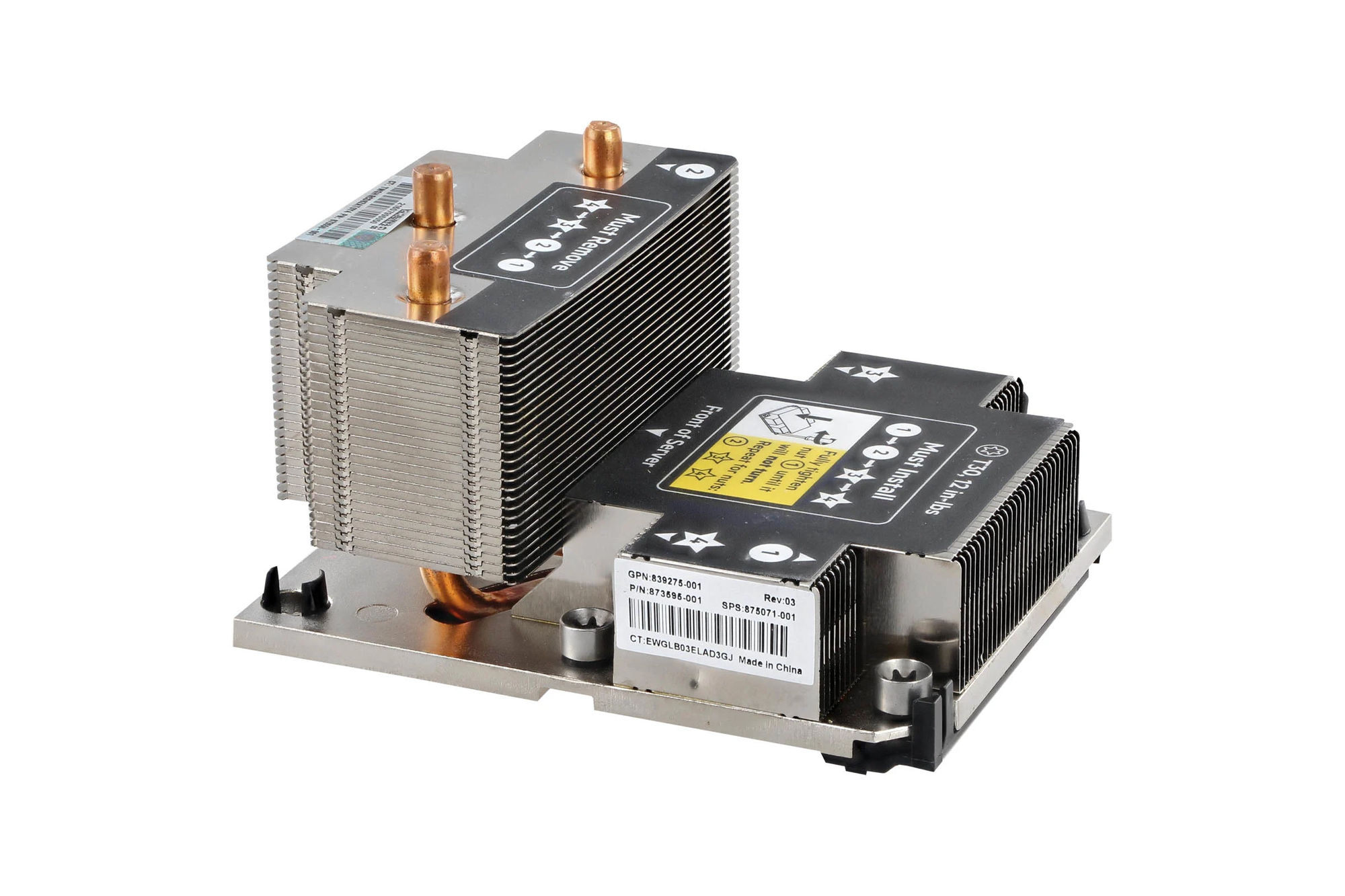 Кулер для процессора HP 875071-001 LGA3647 for DL380 Gen10 839275-001 873594-001 826706-B21