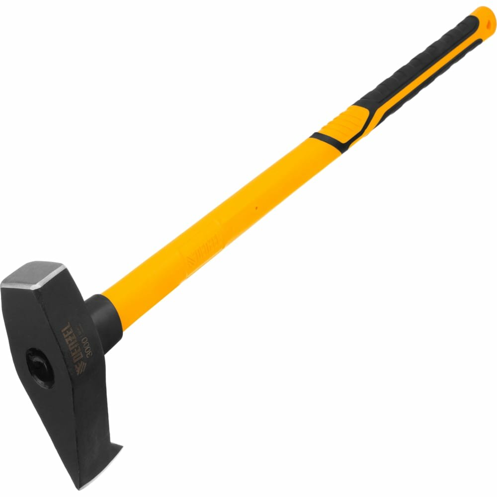 Кованый колун-кувалда Denzel 3000 г, фибергласовая рукоятка c TPR покрытием, 880 мм 21851