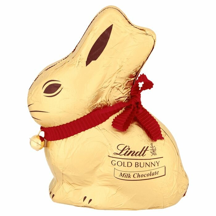 Lindt gold bunny пасхальный кролик из молочного шоколада 100 гр, высота 11 см (из Финляндии)