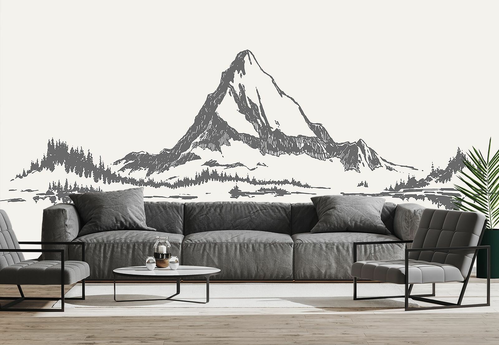 Фотообои 3d на стену флизелиновые Luxury Walls AM11505 Гора 500х270 см