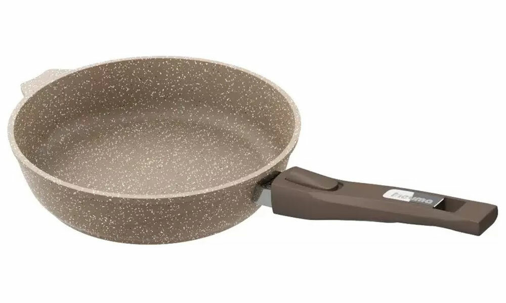 Сковорода со съемной ручкой Мечта Гранит, 18 см, коричневая (018806)