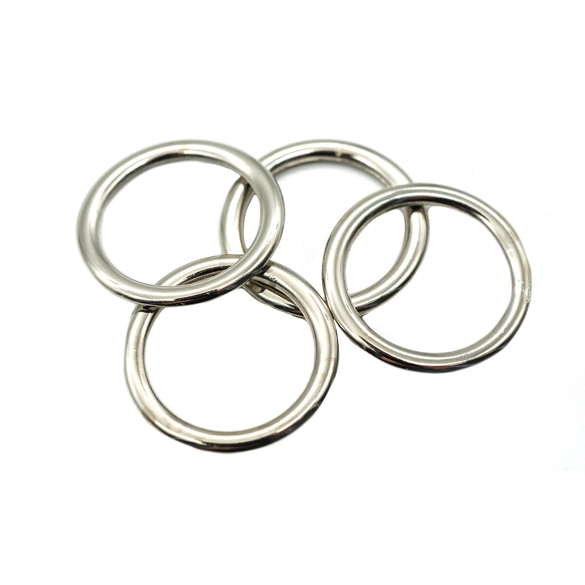 Кольца для бретелей бюстгальтера 20 мм, 50 шт, металл, Айрис (никель)