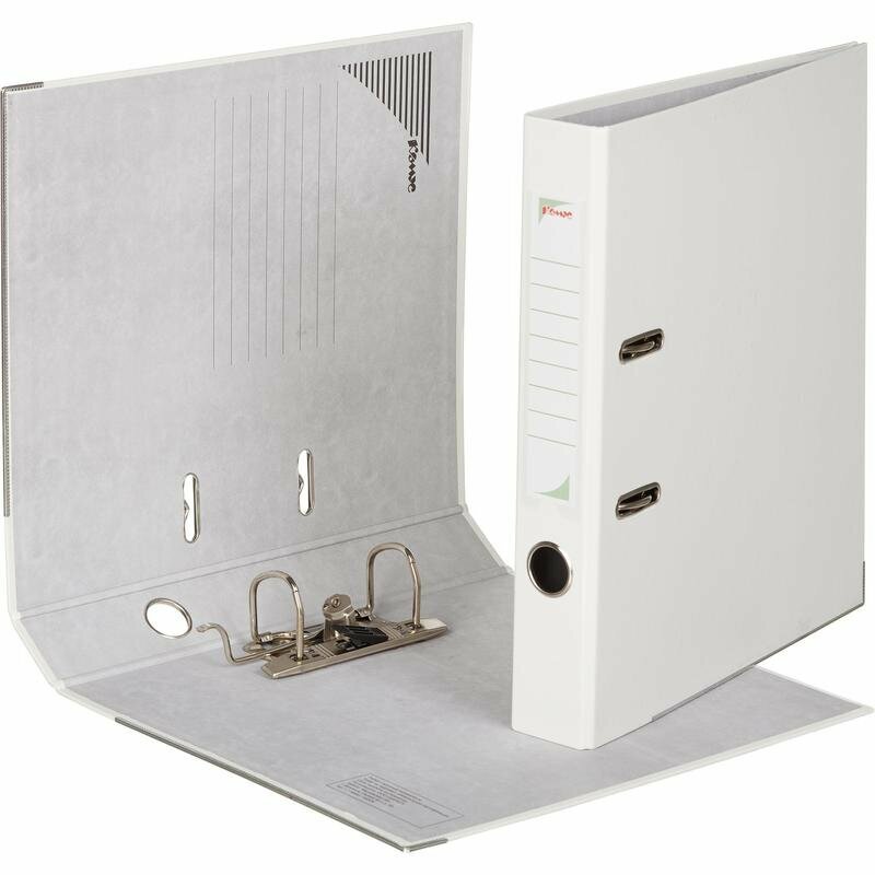 Папка-регистратор Комус Экономи 50 мм белая, 956256