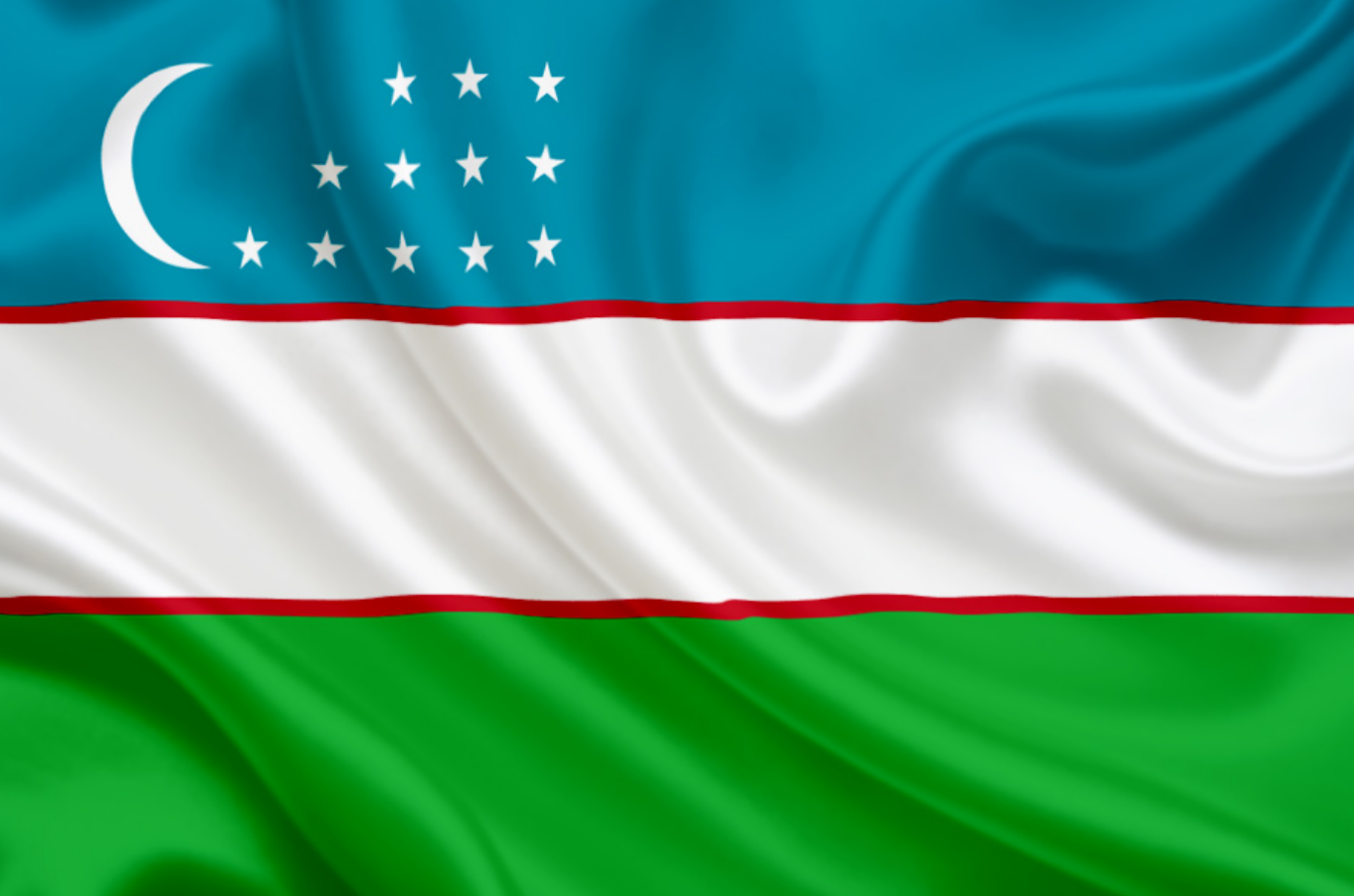 Флаг Узбекистана, 145х90 см