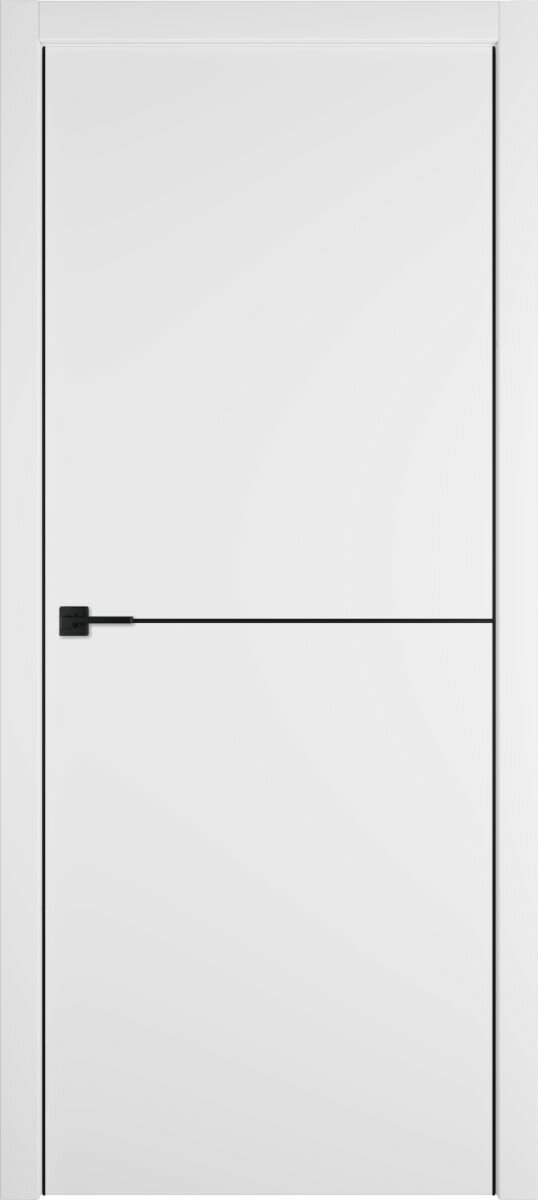 Дверь межкомнатная ДП Urban 1 900*2000 Emalex ice Black mould 2-хBE (запил 1)