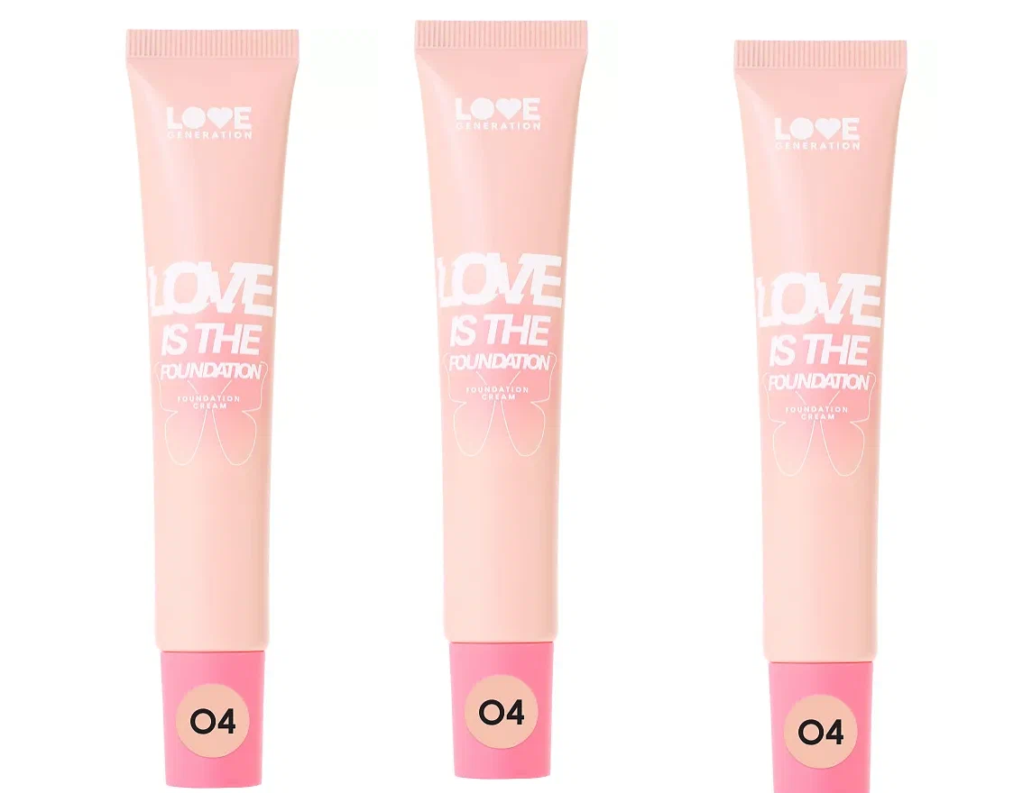 Тональный крем Love Generation Love is the Foundation, тон 04 бежевый, 30 мл 3 шт