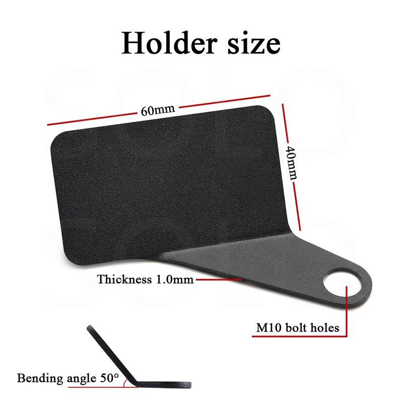 Датчик температуры мотоциклетного цилиндра koso для адаптера nmax cb500x, Черный, Holder-Right