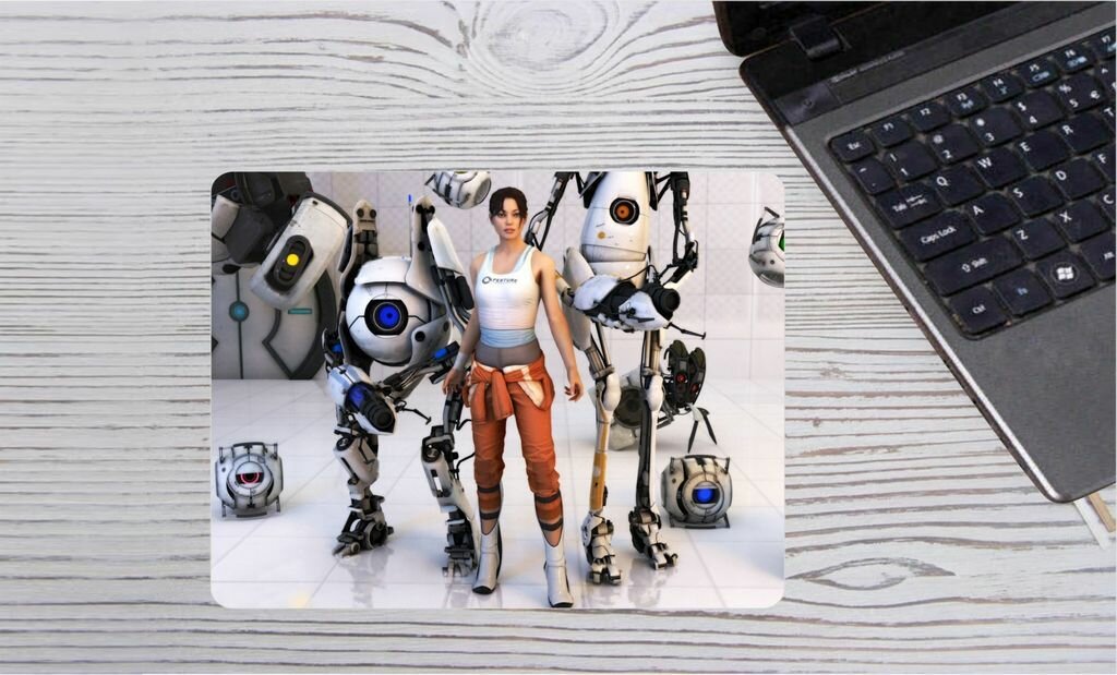 Коврик для мышки игровой 36 на 29 см MIGOM Portal 2, Портал 2 №2