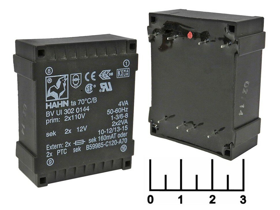Трансформатор 2*12V 0.17A BVUI 302 0144