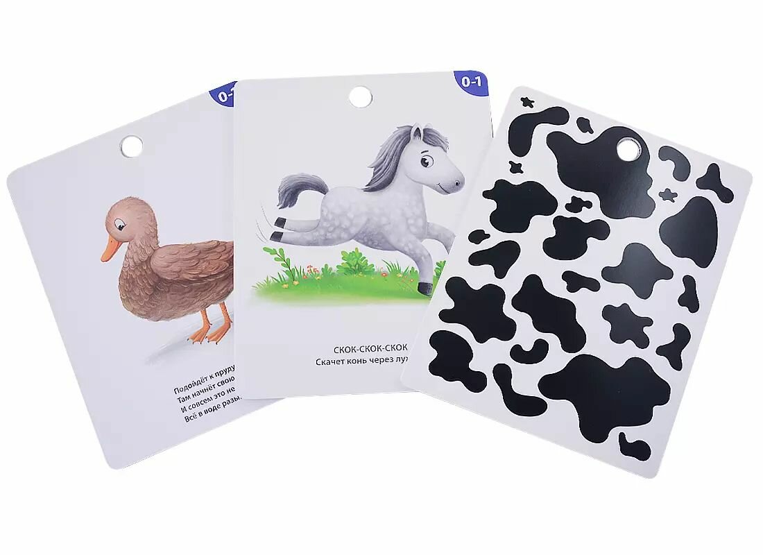 Развиваем малыша от 0 до 1 года (комплект из 3 книг-раскладушек)