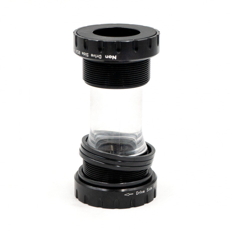 Интегрированная каретка Neco BSA 1.3724Т, алюминиевые чашки, пластиковый корпус, 68мм, SRAM