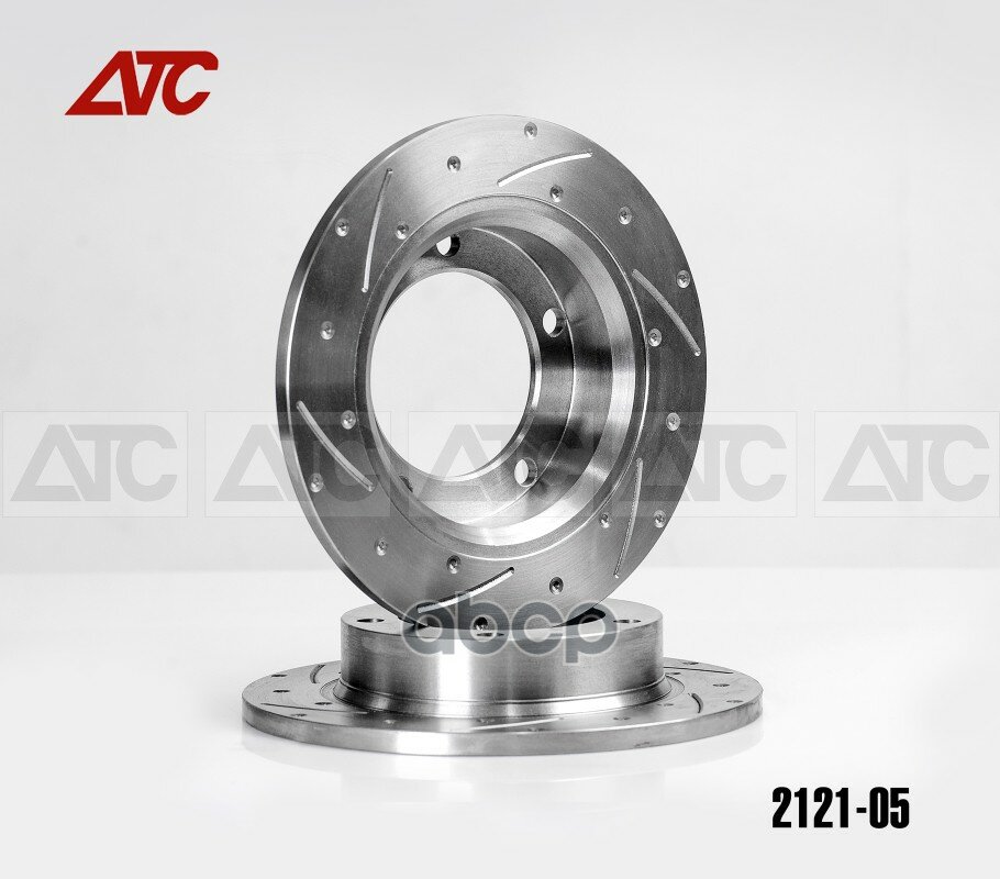Диск тормозной 2121-2123(нива) "ATS-SPORT" перфорация+канавка ком. 2шт. АТС арт. АТС2121-05