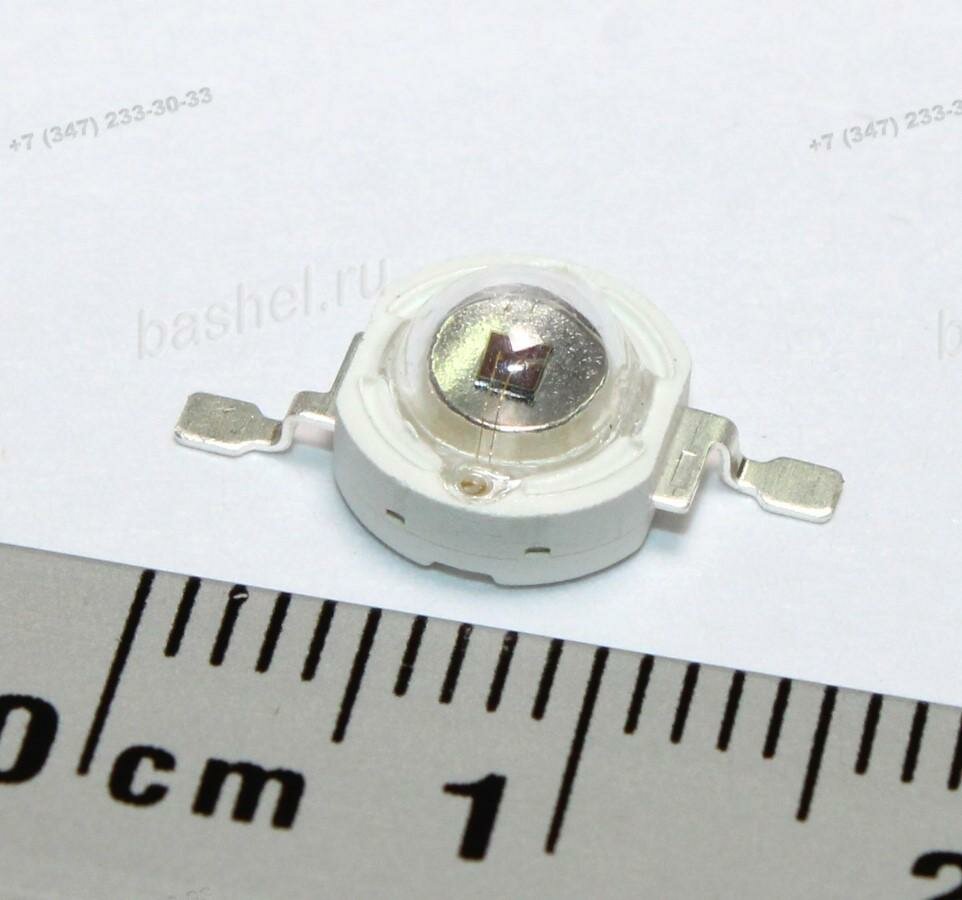 Emitter-3W 25Lm, 740nm, 140° DFL-KW-3W-IR-740 Red(цвет глубокий красный - фито), Мощный светодиод, Arlight, 600mA, 2V