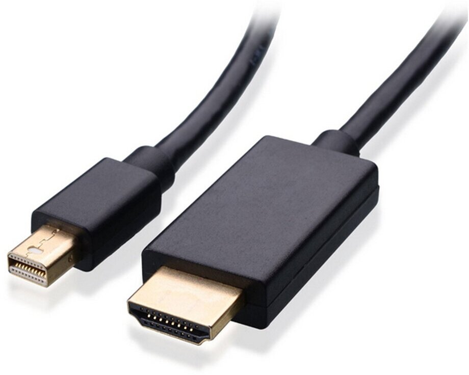 Кабель VCOM HDMI - mini DisplayPort (CG695), длина 1.8 м, 1 шт, черный