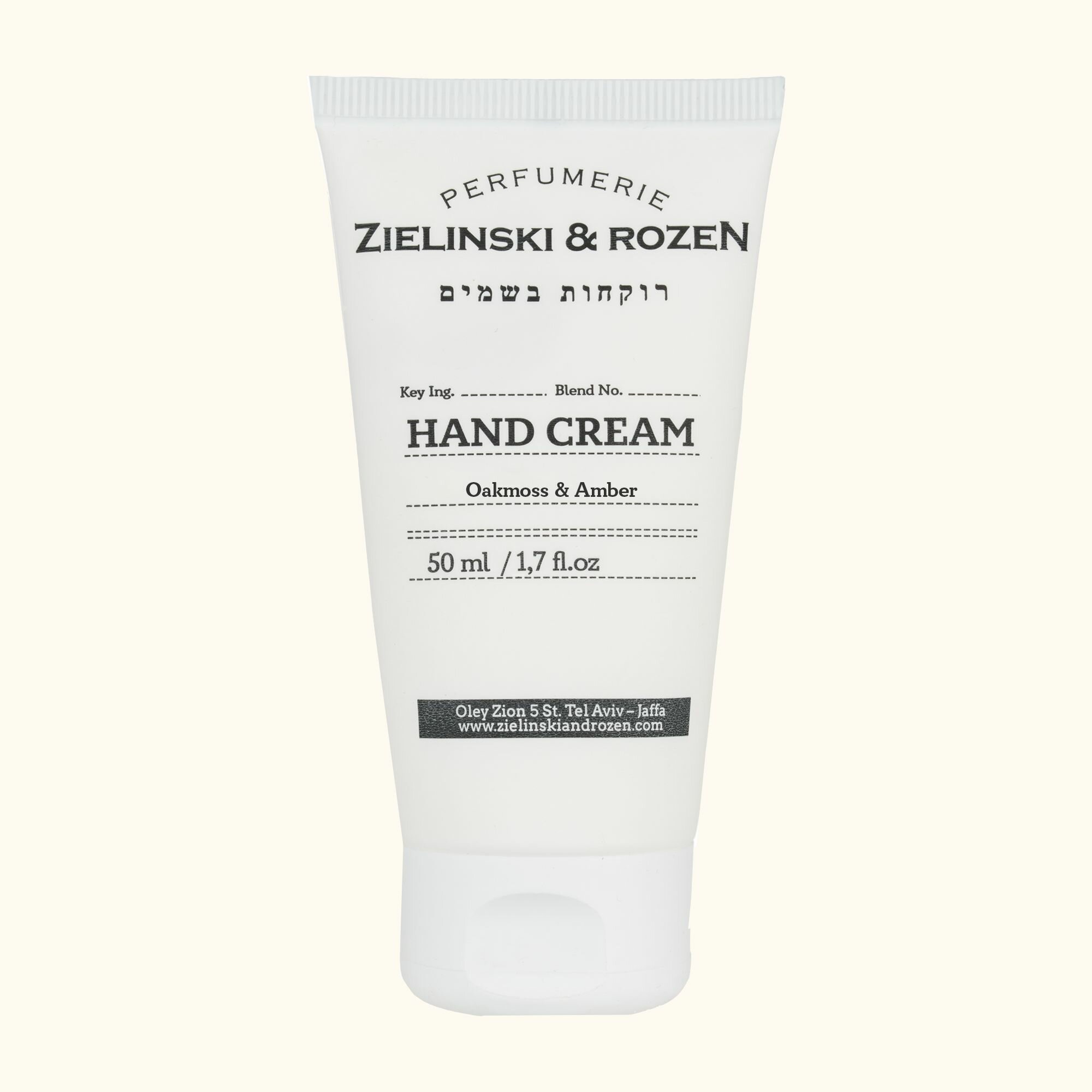 Zielinski & Rozen Крем для рук Дубовый мох, Амбра (50мл)