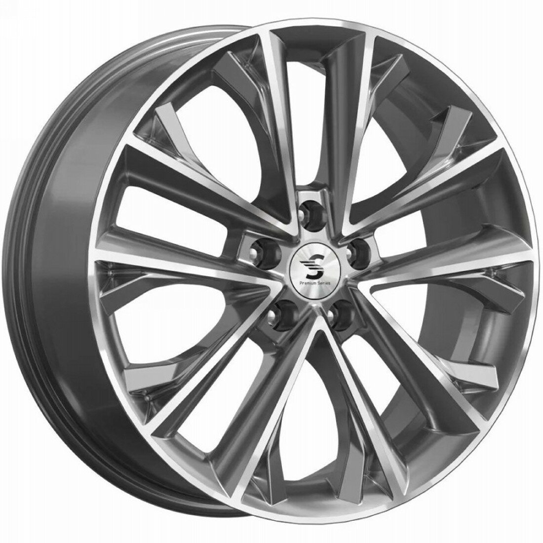 Колесный диск Premium Series КР012 7x18 5x114,3 ET35 60,1 Diamond Gloss Graphite