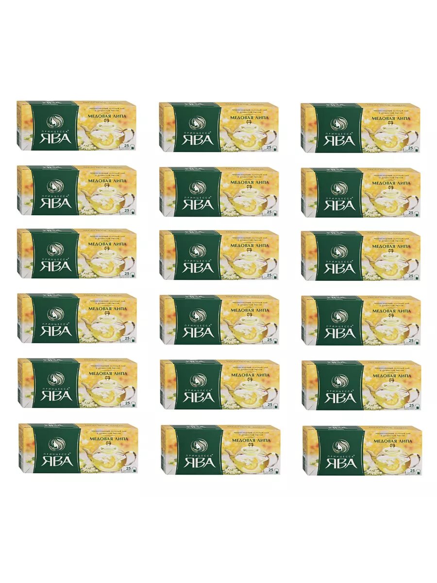 Чай Ява медовая липа пакетированный 25пак 18шт