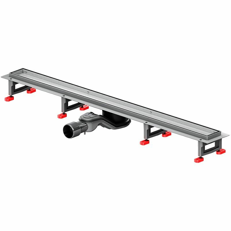 W01SC-U11-090-04SB MasterFlow Трап для душа Am.Pm линейный универсальный затвор Tile 90см цвет сталь