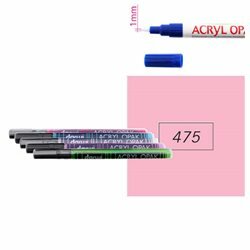 Розовый. Акриловый маркер DARWI Acryl Opak 1мм