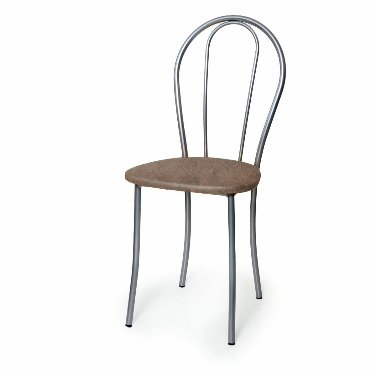 Стул - металлокаркас "венский" (окрас металлик) велюр Коньяк (Бител)