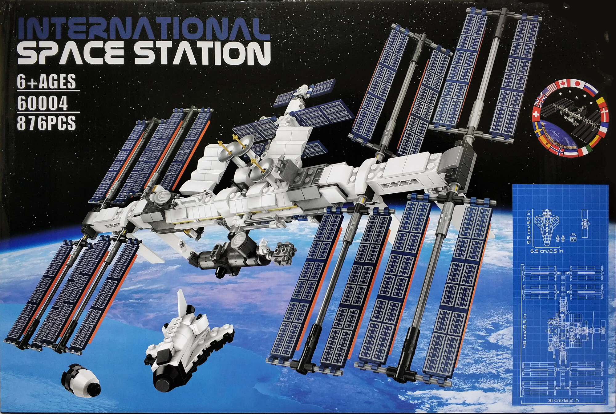 Конструктор INTERNATIONAL SPACE STATION "МКС" 60004, 876 деталей