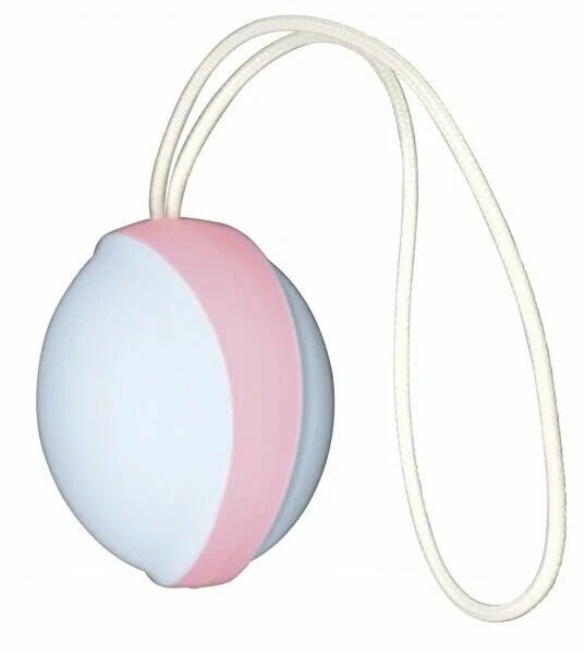 Вагинальный шарик с возвратным шнуром AMOR GYM BALLS, сиреневый/белый