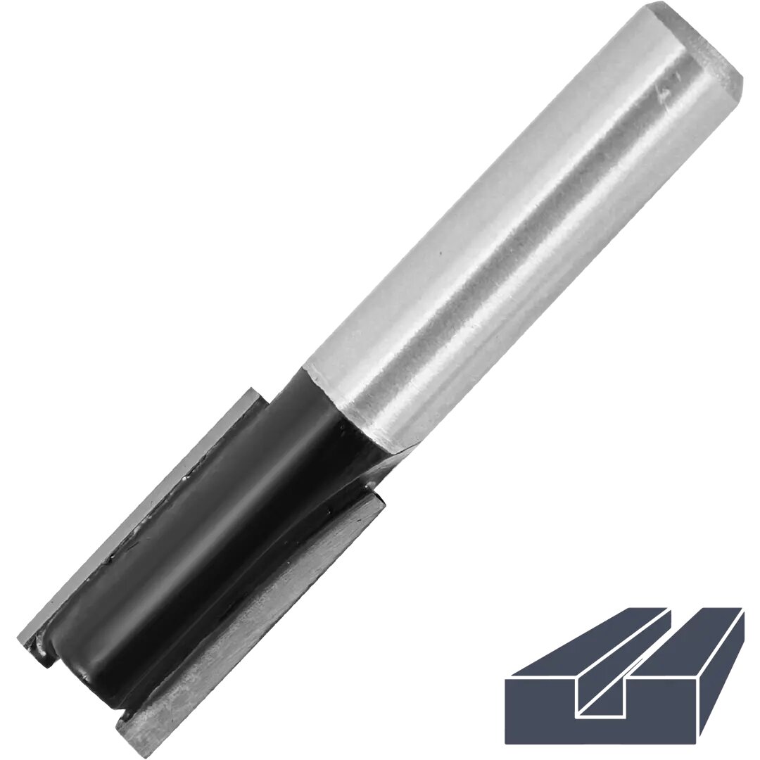 Фреза пазовая прямая по дереву 1411501 10x19 мм