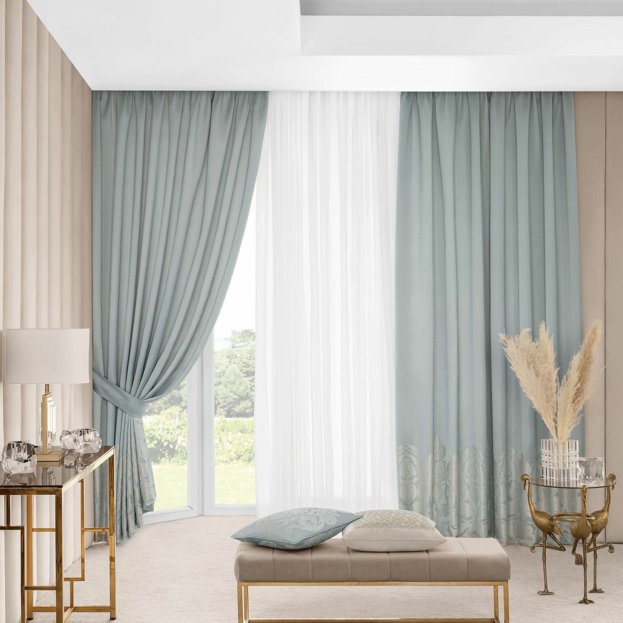 Мадалина гол. Шторы 250x300-2, подхваты-2, 4 пр.