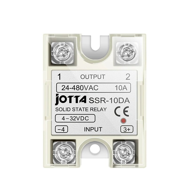 Твердотельное реле JOTTA SSR-10DA, 10A, 24-480VAC, 4-32VDC