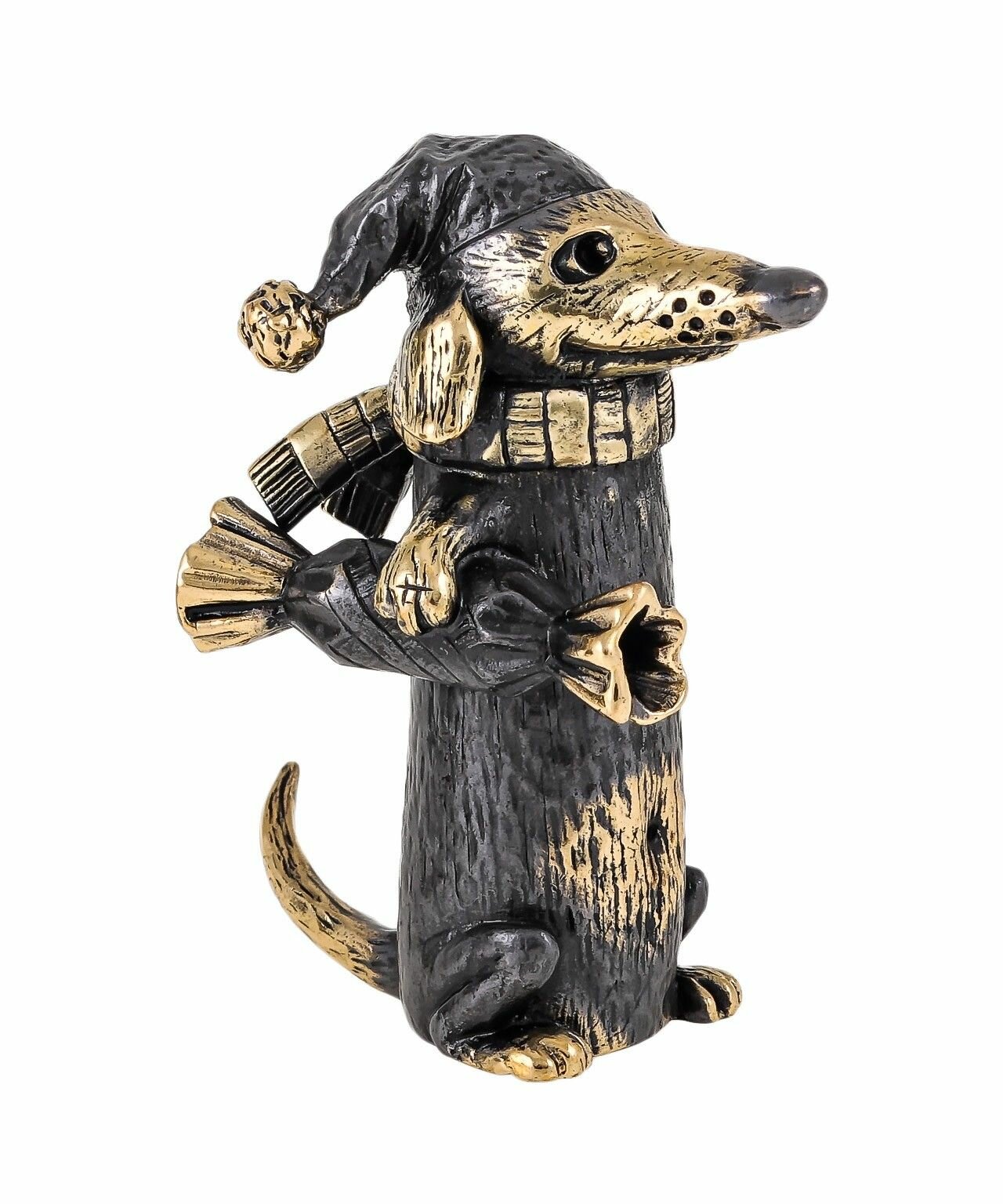 Статуэтка Собака Такса Сосиска с конфеткой 1748.1