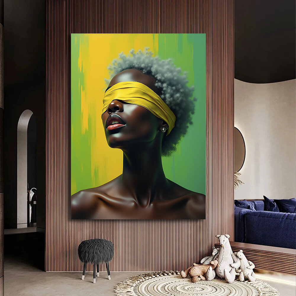 Картина на стену / Девушка загадка, эро повязка на лице, постер в интерьер / поп арт, 30х40 см.