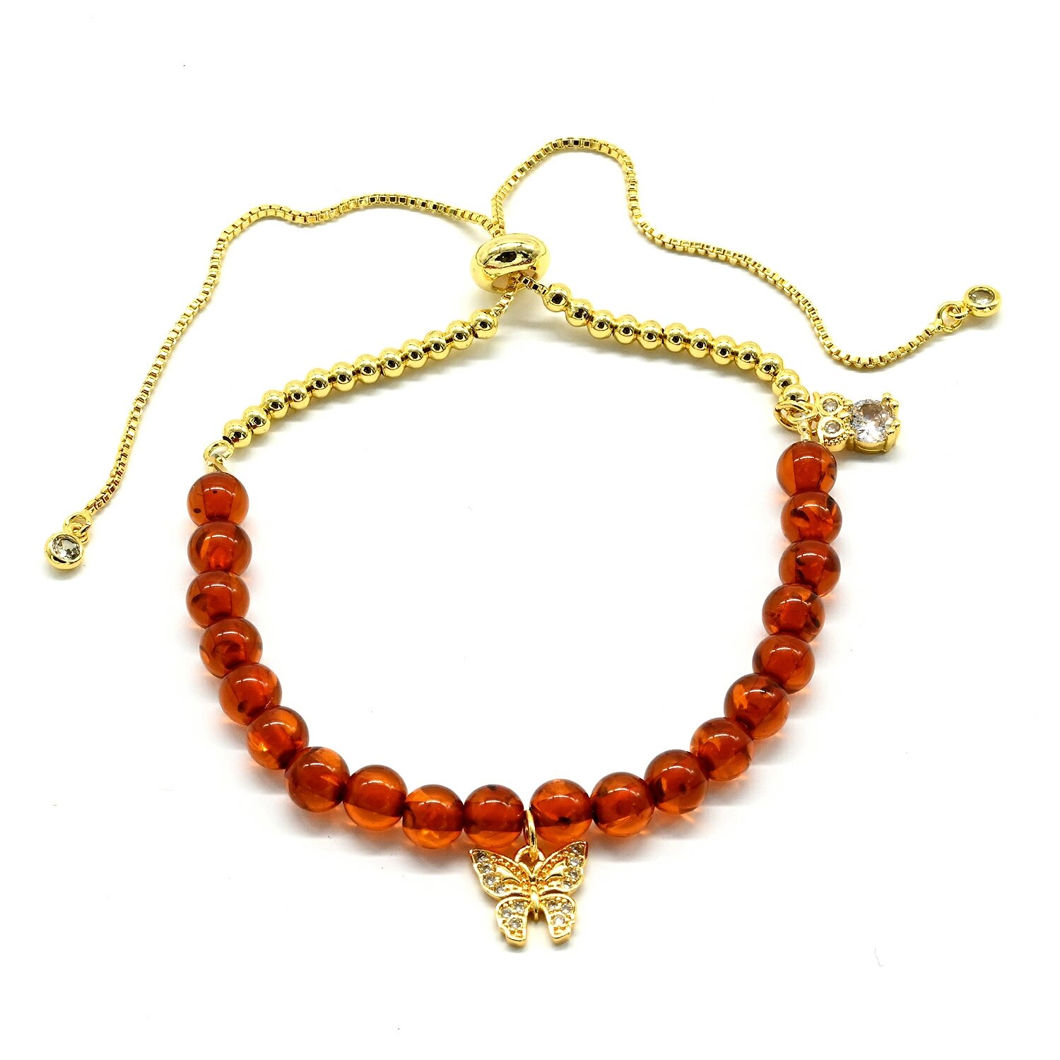 Браслет, янтарь