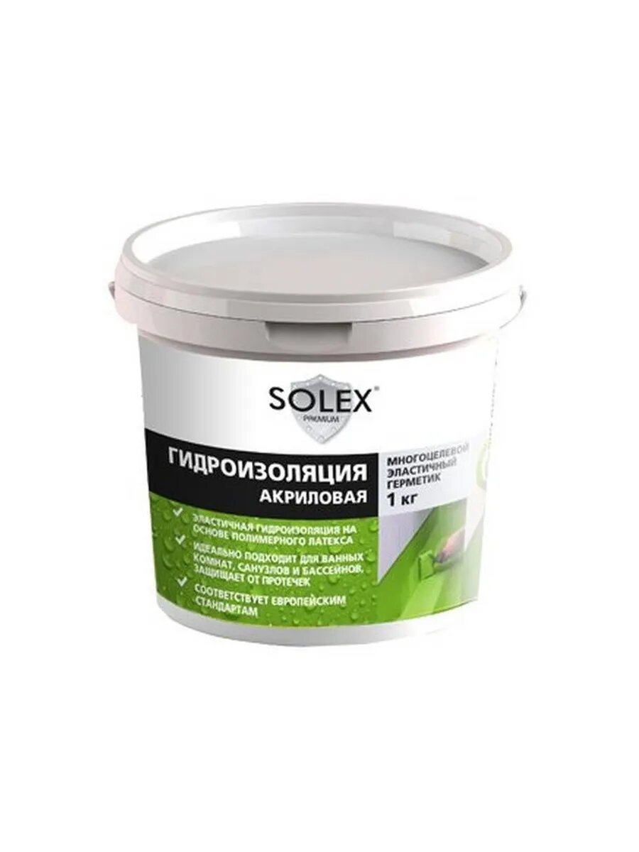 Гидроизоляция акриловая 1кг ведро